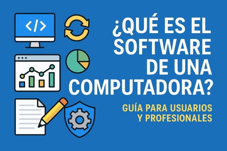 ¿Qué es el software de una computadora? Funciones principales